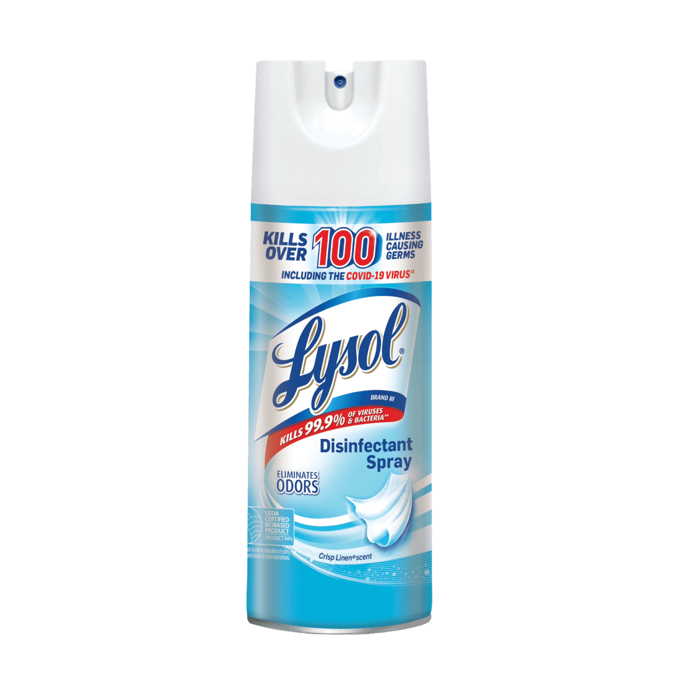 LYSOL® Disinfectant Spray - Crisp Linen® 12.5oz | Lysol US
